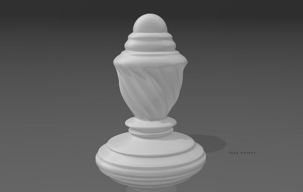 Twist planter finial 3D model 3D printable | CGTrader
