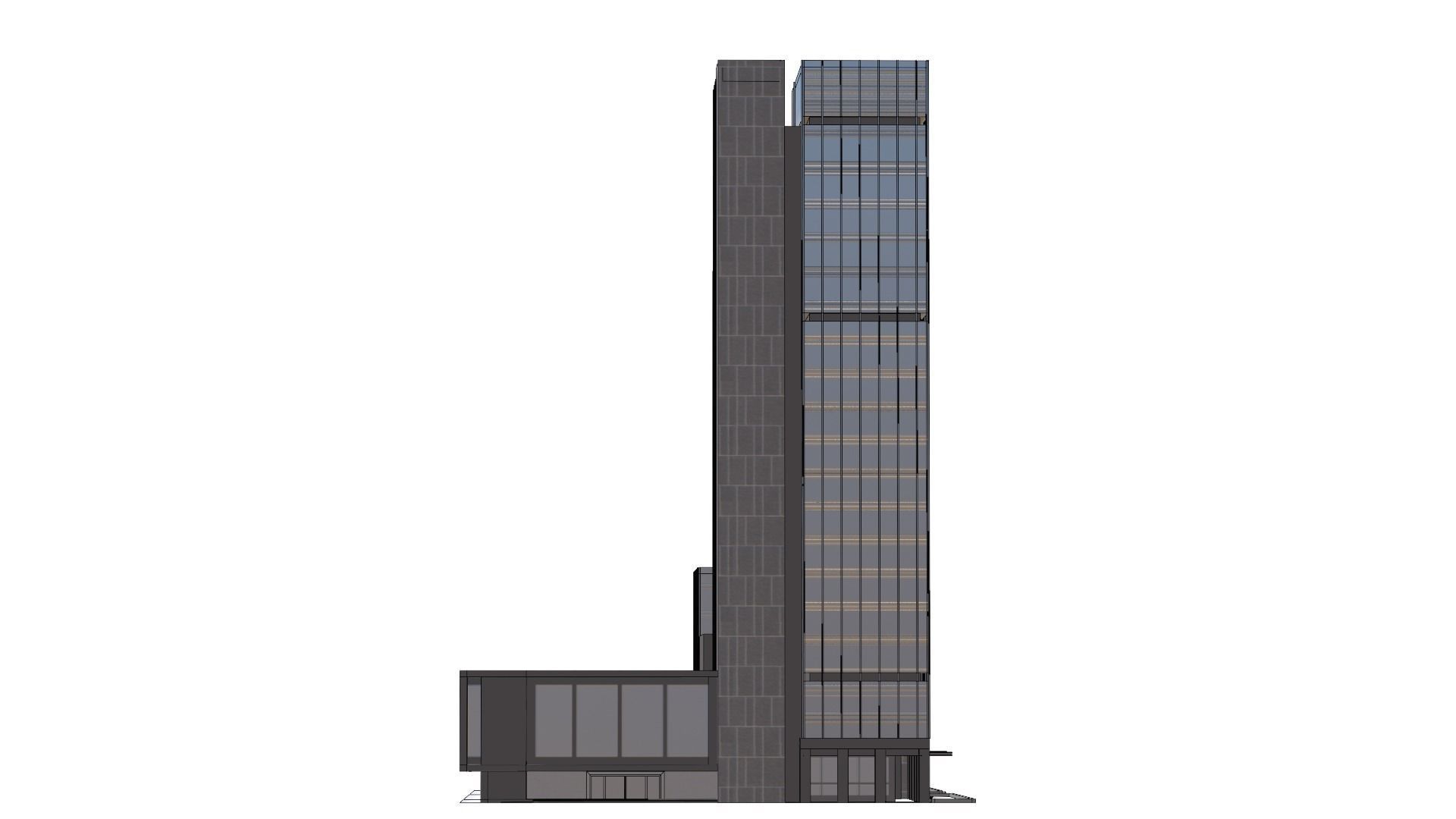 3D model skyscraper tall building VR / AR / low-poly | CGTrader