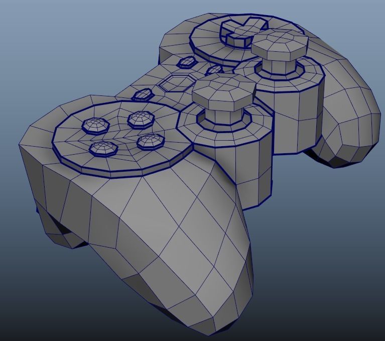 3D model Logitech F310 Gamepad Low Poly VR / AR / low-poly | CGTrader