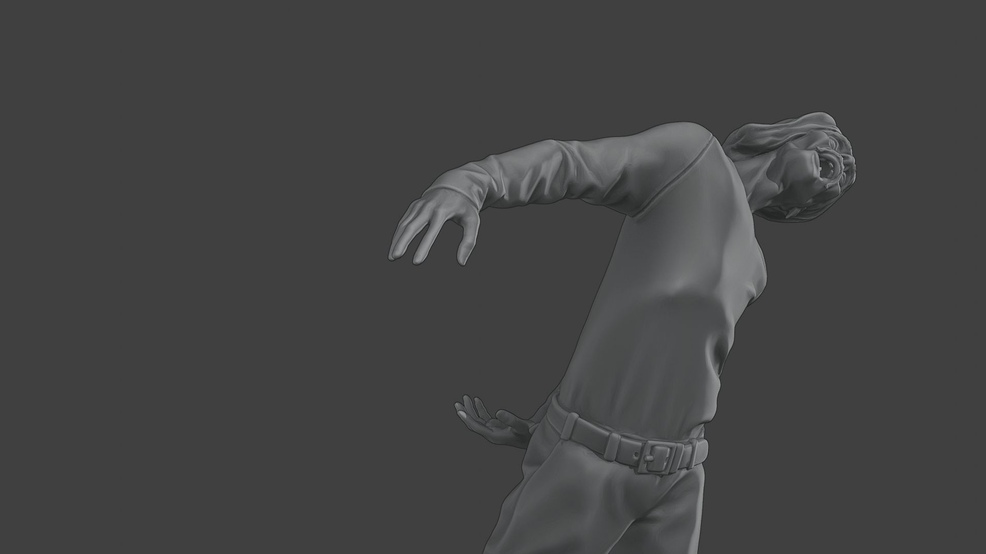 Casual Male Zombie CZ4 0005 3D model 3D printable | CGTrader