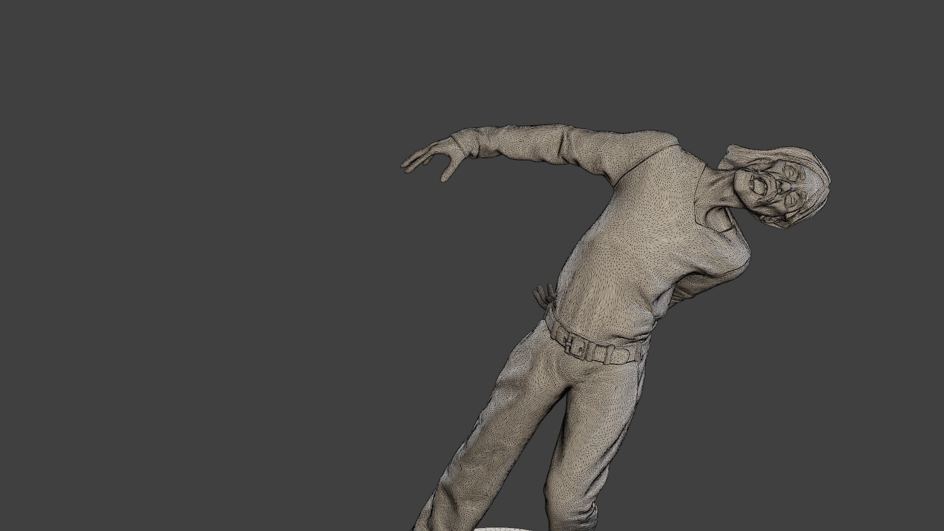 Casual Male Zombie CZ4 0005 3D model 3D printable | CGTrader