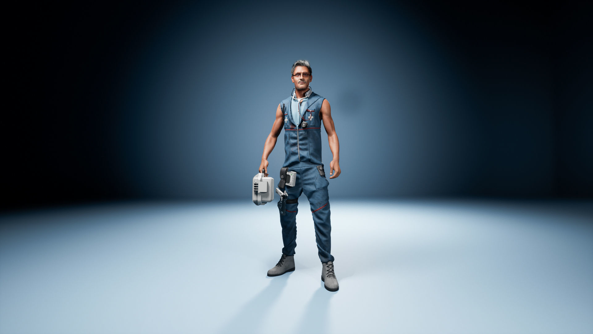 Medic Game Ready Character 3D model rigged | CGTrader