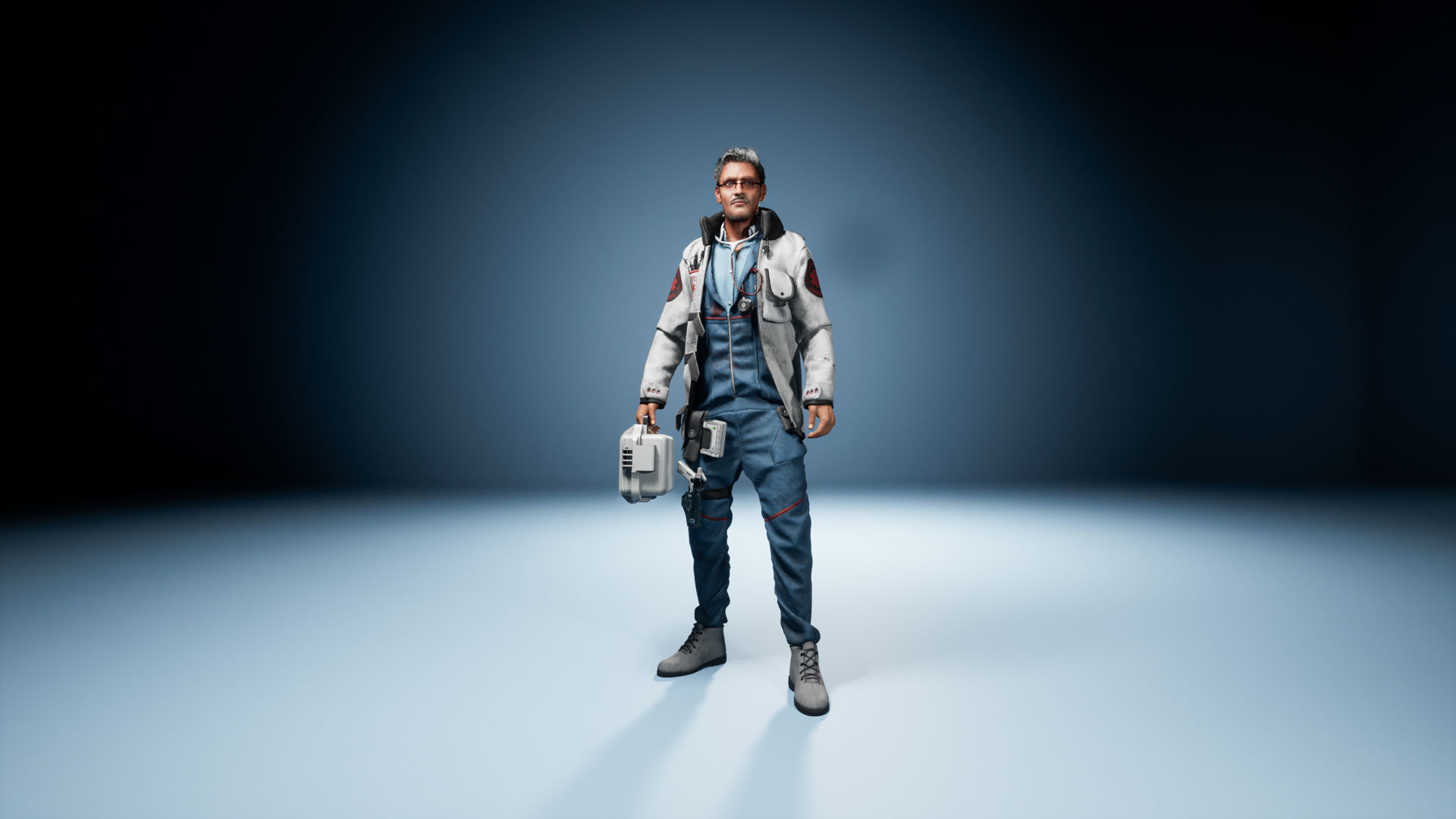 Medic Game Ready Character 3D model rigged | CGTrader