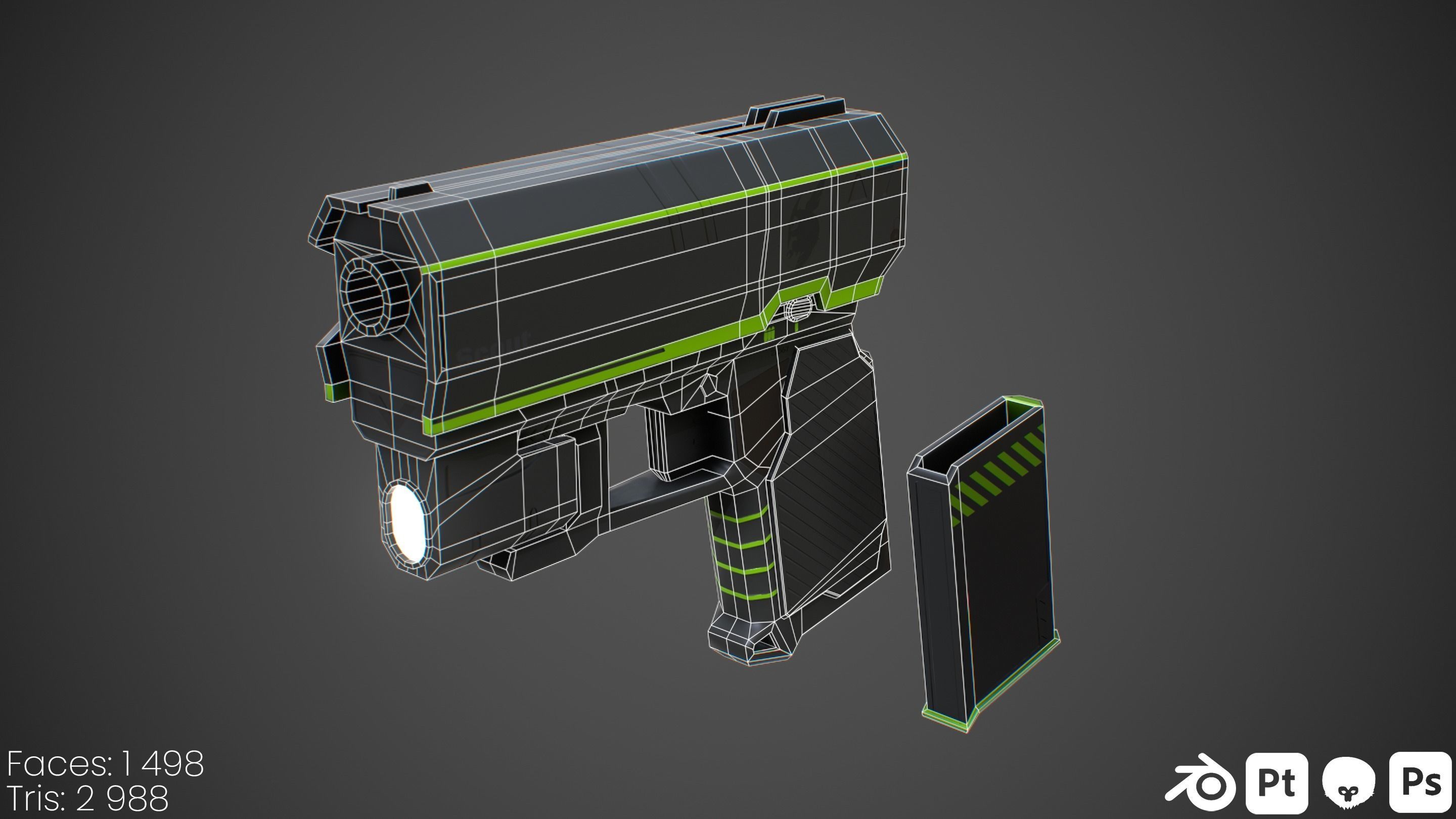 3D model P64 scout VR / AR / low-poly | CGTrader