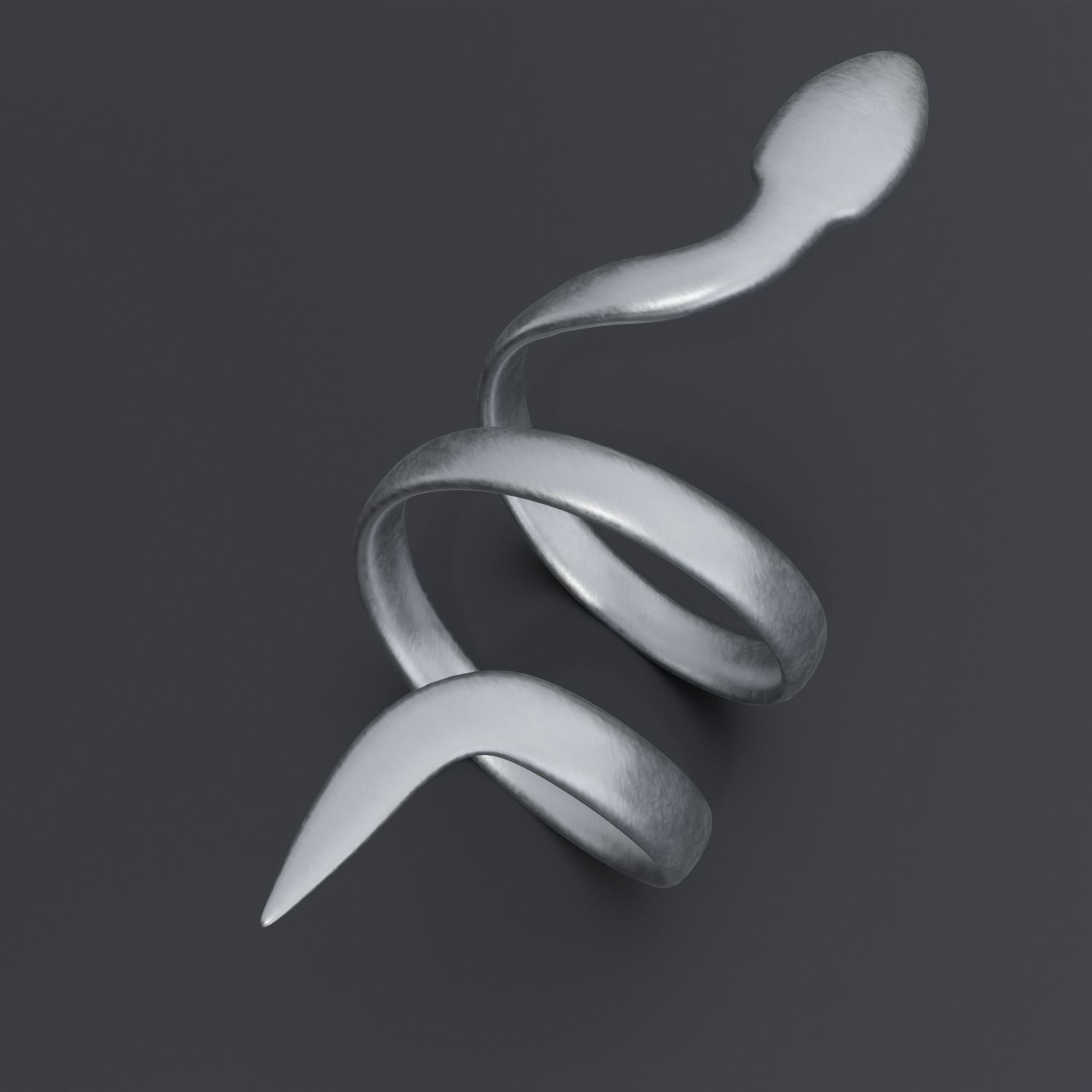 3D model Low Poly Snake Ring VR / AR / low-poly | CGTrader