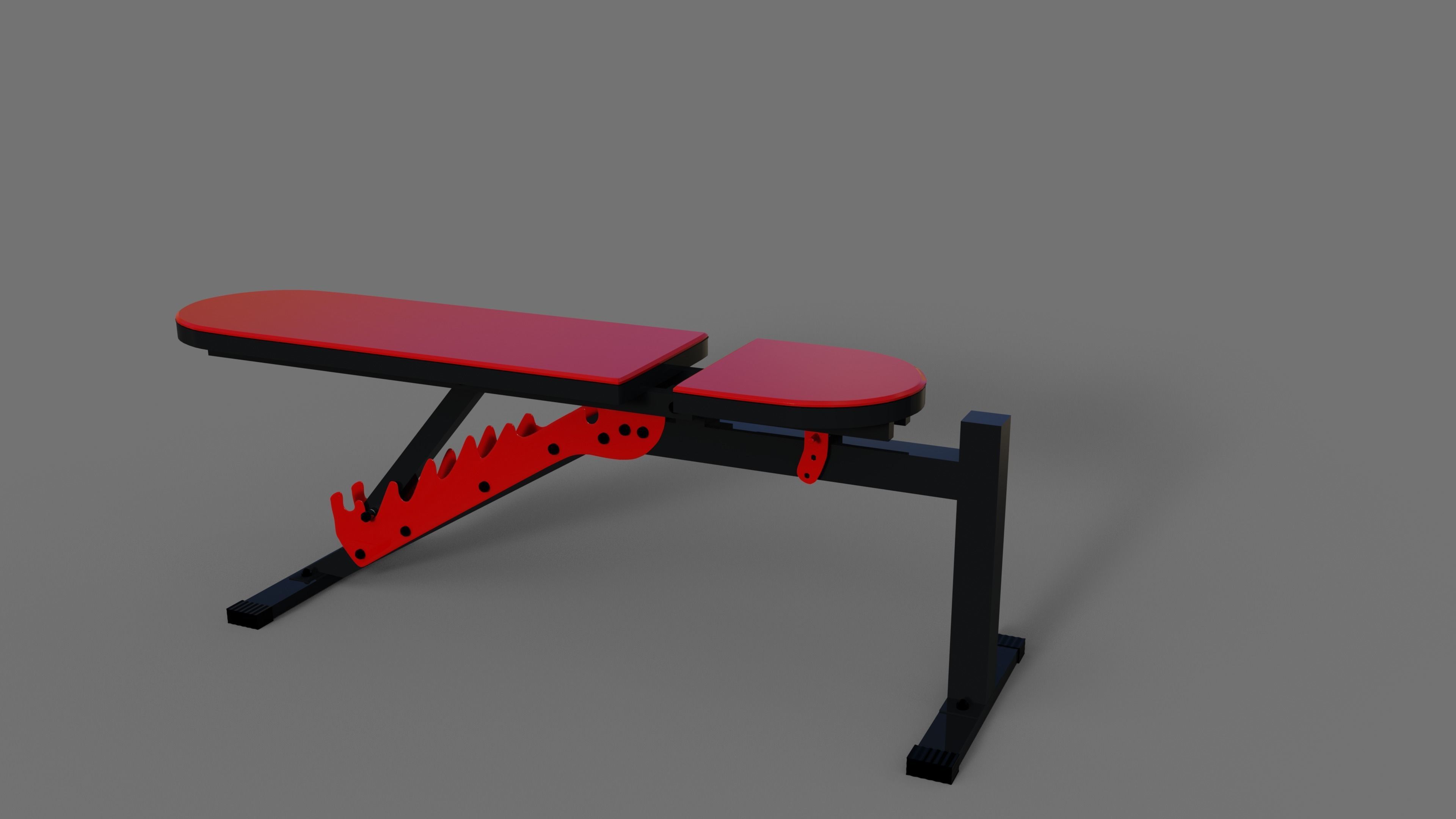 Bench Press free 3D model | CGTrader