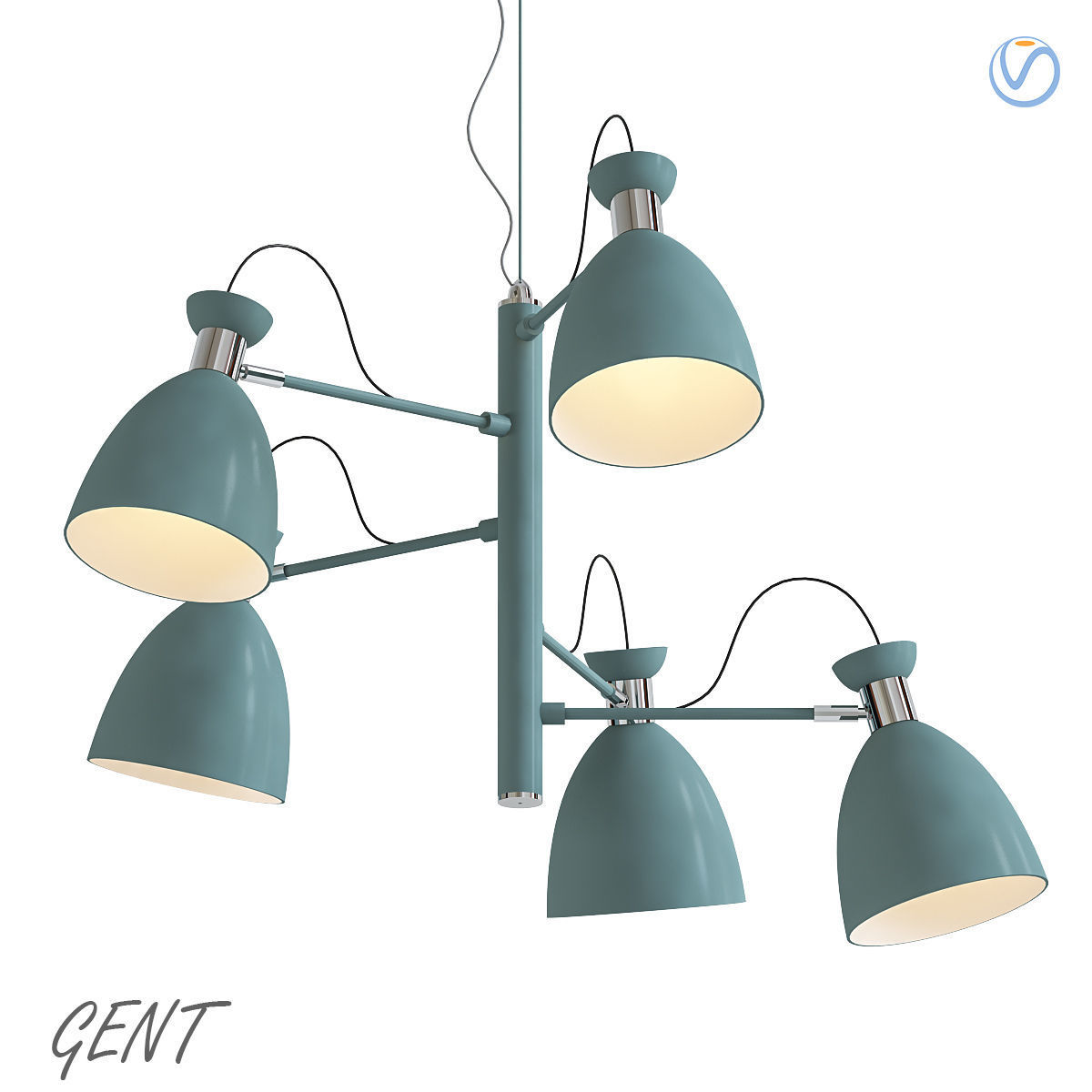 Gent chandelier 3D model | CGTrader