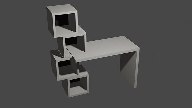 Working table free 3D model | CGTrader