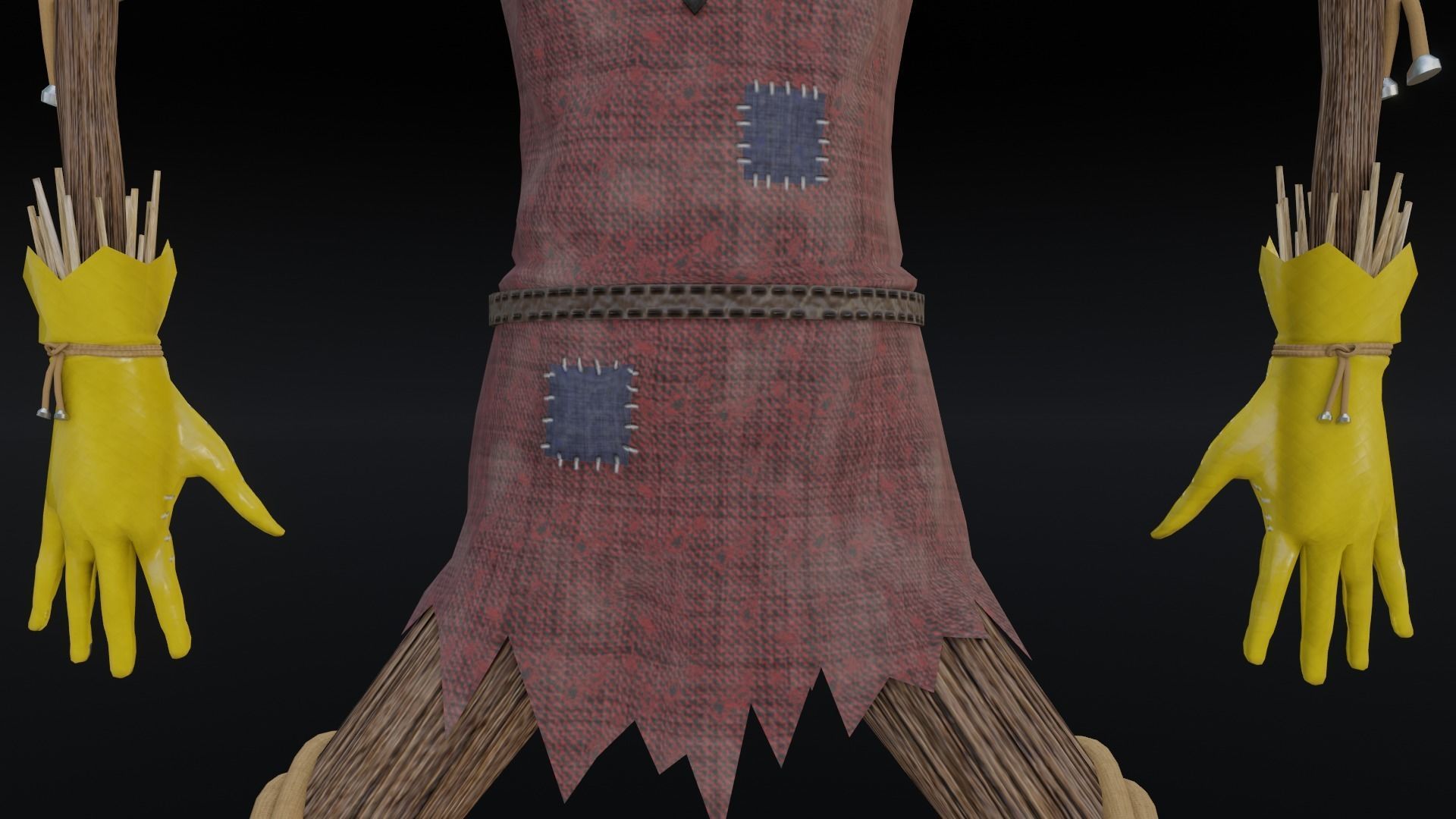 3D model Scarecrow Rigged VR / AR / low-poly | CGTrader