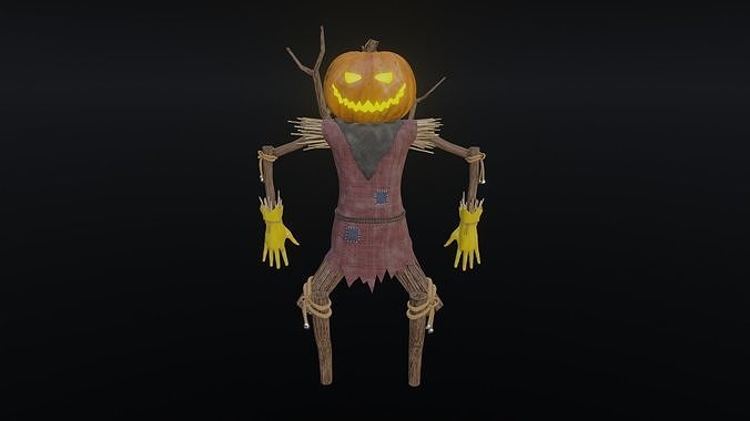 3D model Scarecrow Rigged VR / AR / low-poly | CGTrader