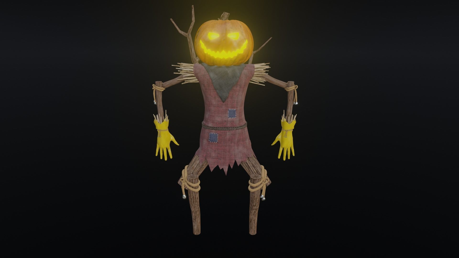 3D model Scarecrow Rigged VR / AR / low-poly | CGTrader