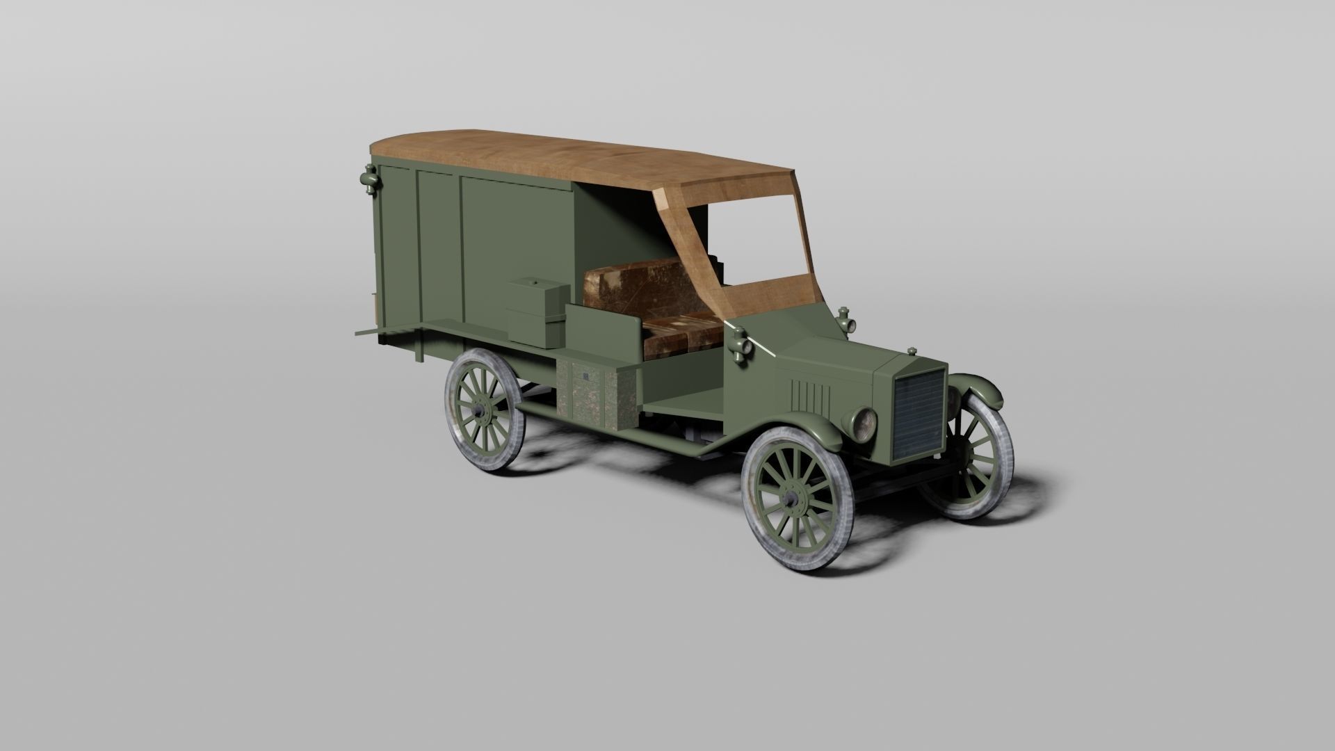 WW1 ambulance vehicle 3D model | CGTrader