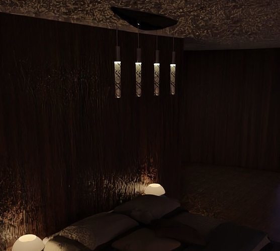 4 Pole Light LEDs free 3D model | CGTrader