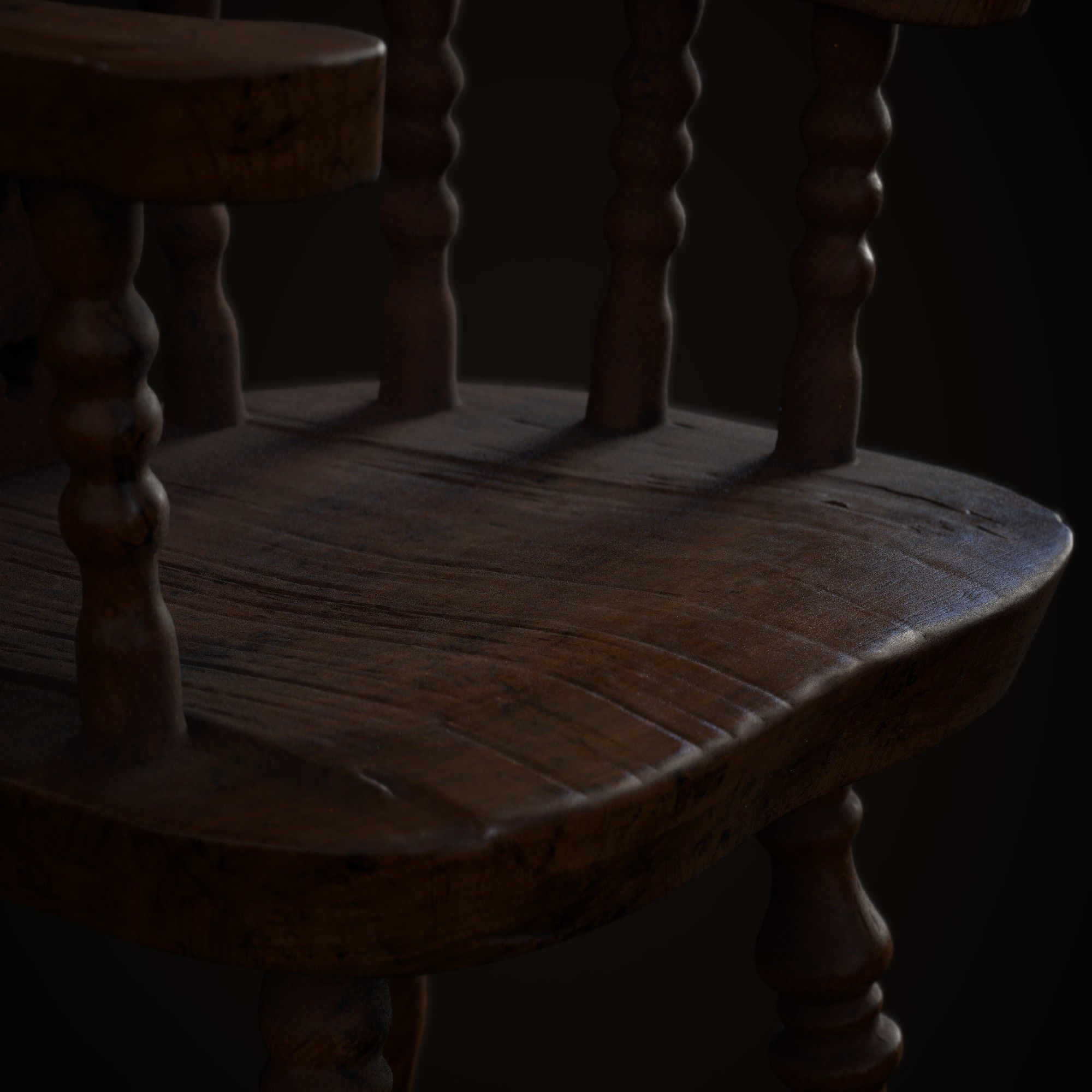 HOBBIT THONET CHAIR - VINTAGE - CLASSIC - RUSTIC - ANTIQUE 3D model 3D ...