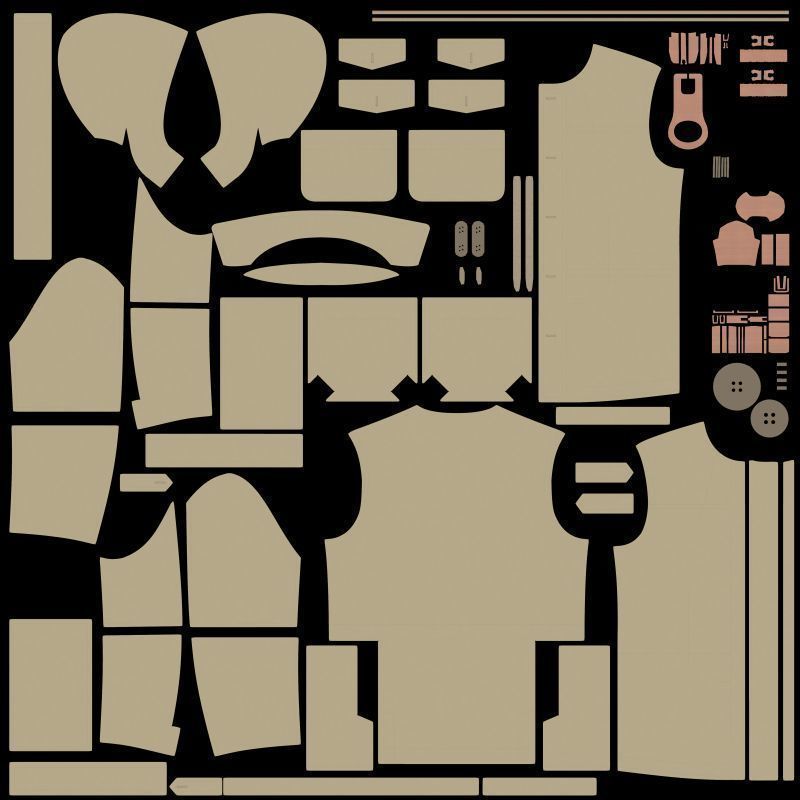 Safari Jacket 3D model | CGTrader