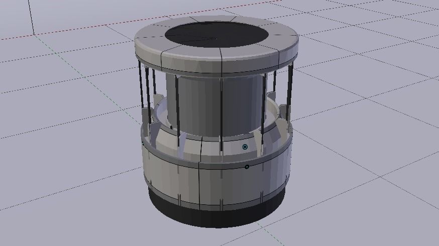 3D model Sci-Fi Dropper 01 VR / AR / low-poly | CGTrader