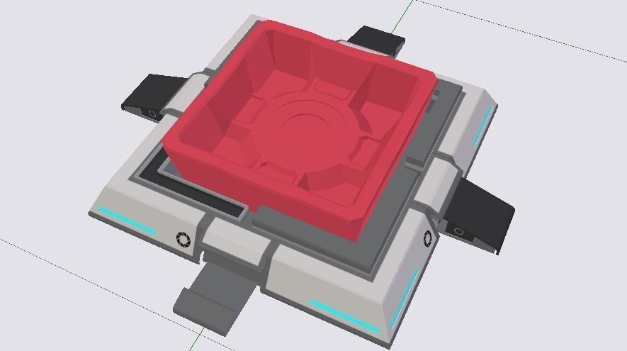 3D model Sci-Fi Platform 02 VR / AR / low-poly | CGTrader