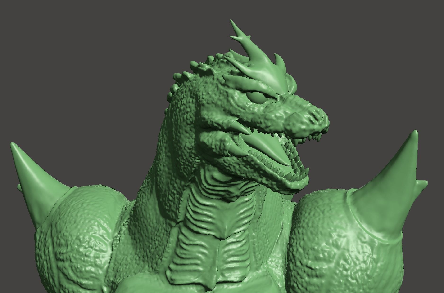 SUPER GODZILLA - ULTRA DETAILED STL MESH - SNES APPEARANCE 3D model 3D ...