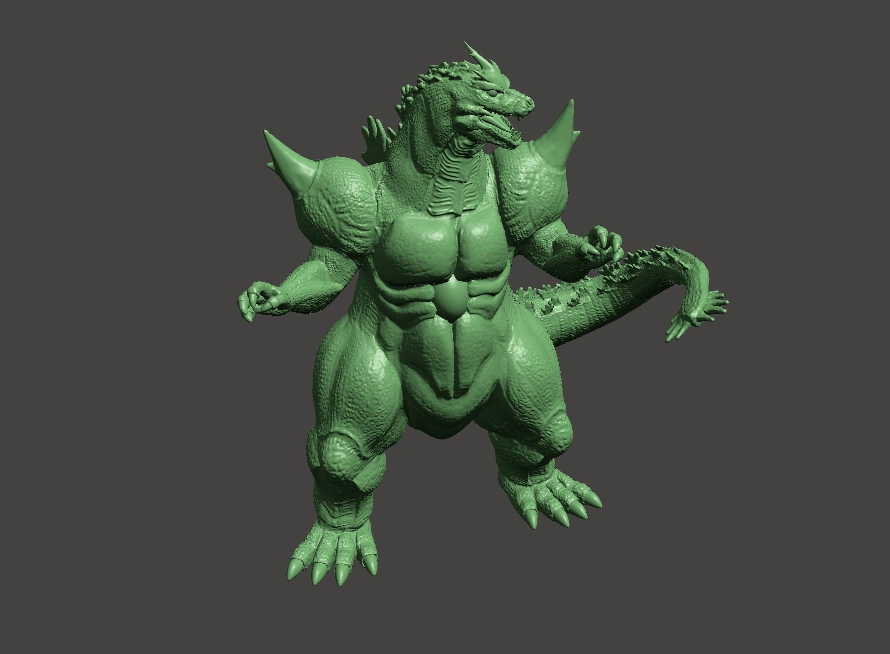 SUPER GODZILLA - ULTRA DETAILED STL MESH - SNES APPEARANCE 3D model 3D ...