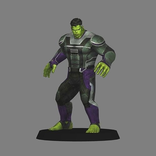 Hulk Avengers Endgame LOW POLY 3D model 3D printable | CGTrader