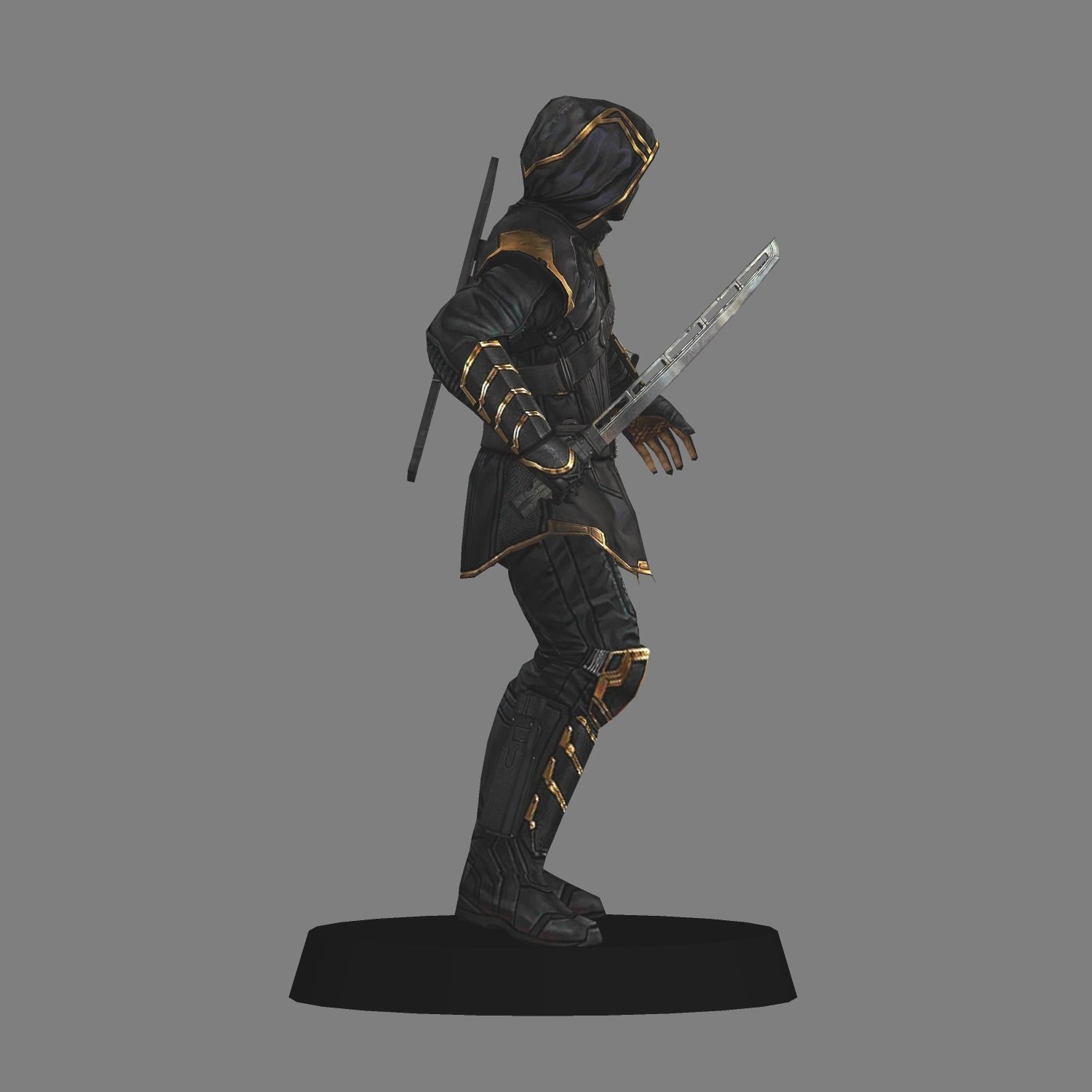 Ronin Hawkeye Avengers Endgame LOW POLY 3D model 3D printable | CGTrader