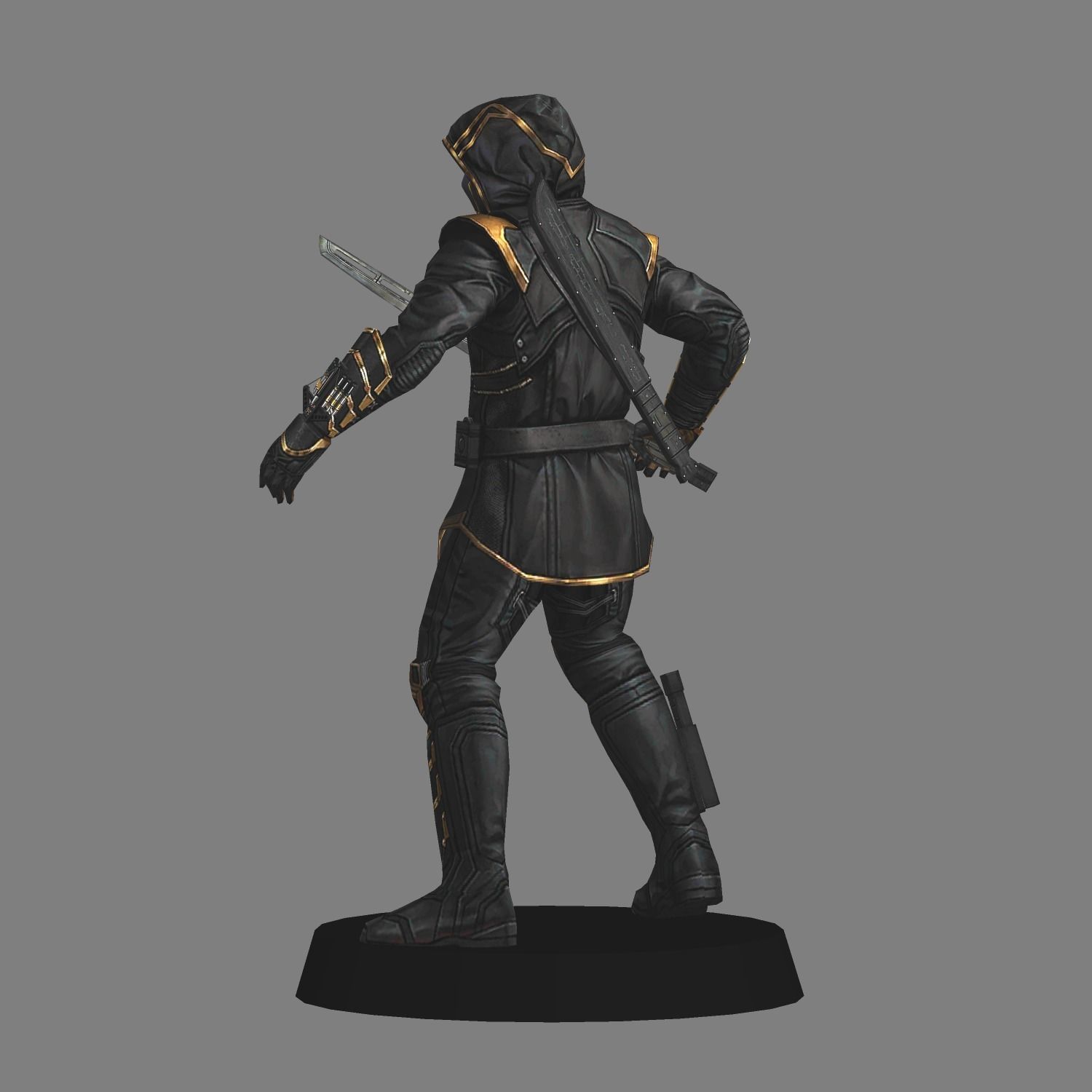 Ronin Hawkeye Avengers Endgame LOW POLY 3D model 3D printable | CGTrader