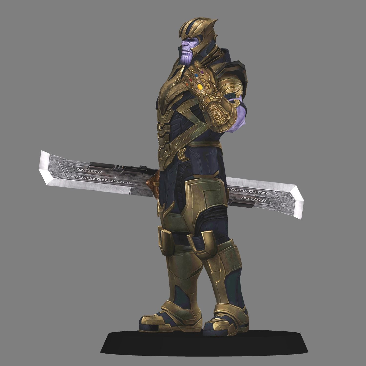 Thanos Avengers Endgame LOW POLY 3D model 3D printable | CGTrader