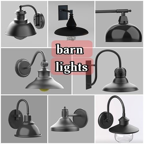 Barn Lights 3D model | CGTrader