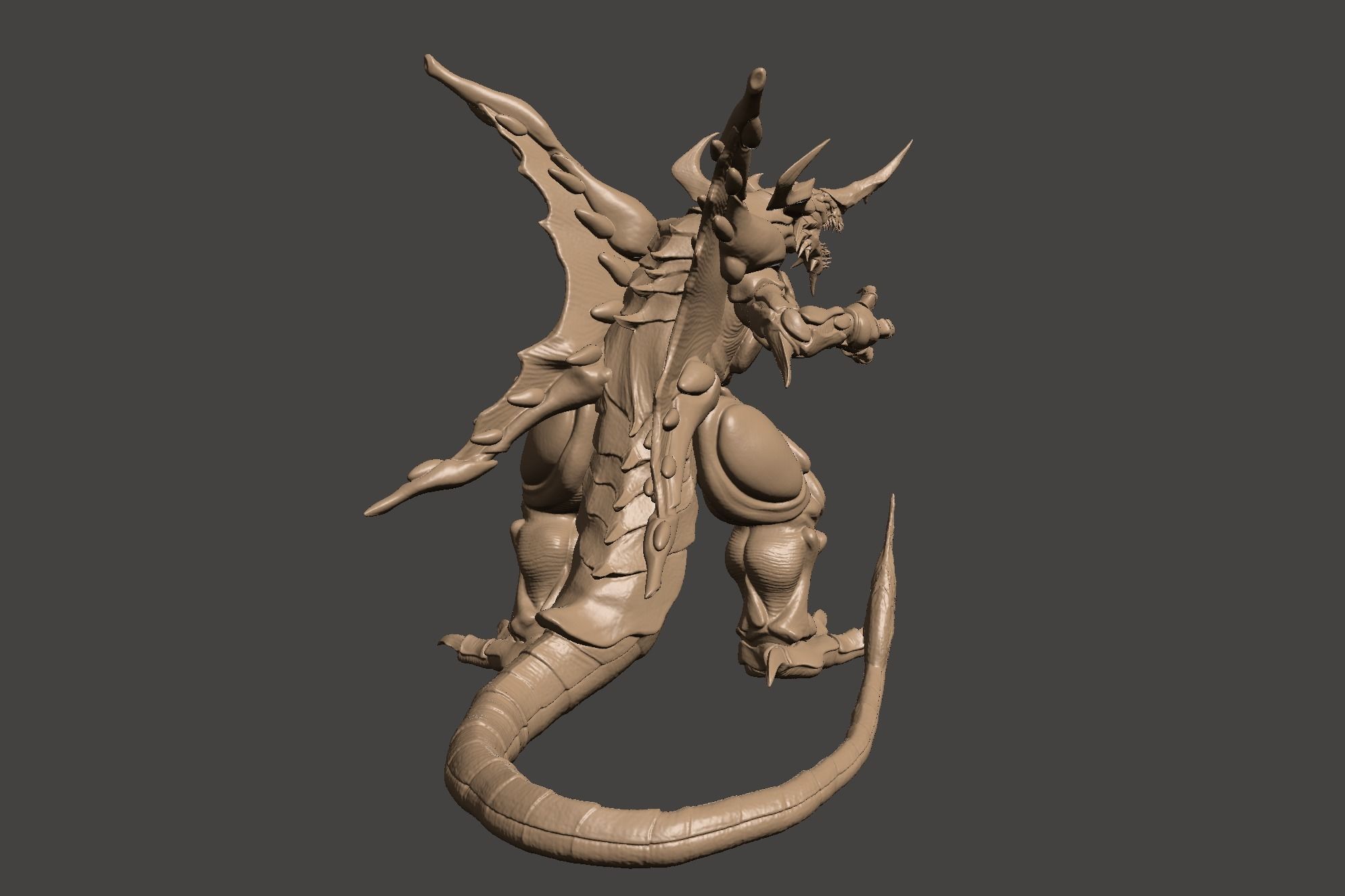 BAGAN - SUPER GODZILLA - ULTRA HIGH DETAILED MESH - HI-POLY STL 3D ...