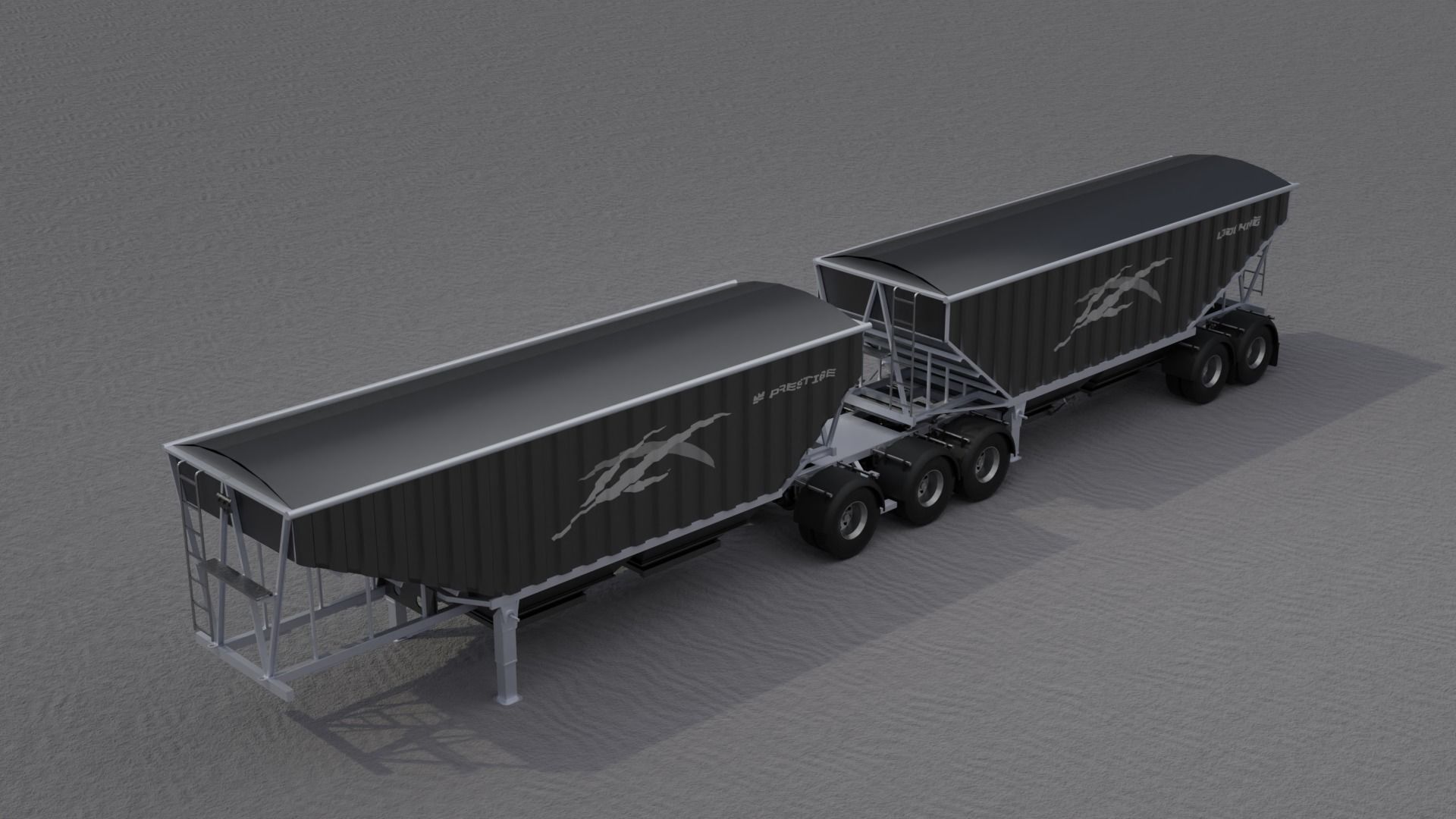 Super B Trailer Model Design 3D prototip Model 3D model 3D printable ...