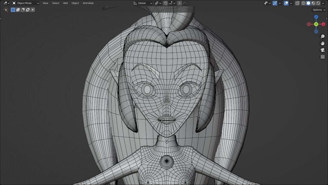 Eda Clawthorne Cel Shaded free 3D model rigged | CGTrader