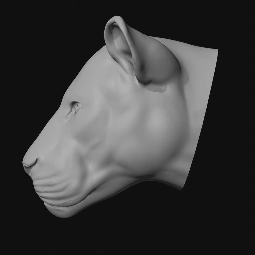 Lion Head 3D model 3D printable | CGTrader