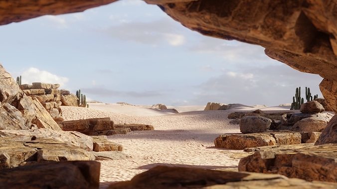 Desert Landscape 3D model | CGTrader