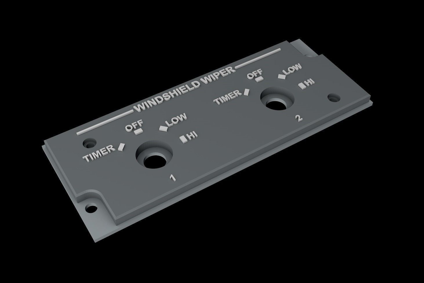 EMBRAER E1 OVERHEAD - WINDSHIELD WIPER PANEL 3D model 3D printable ...