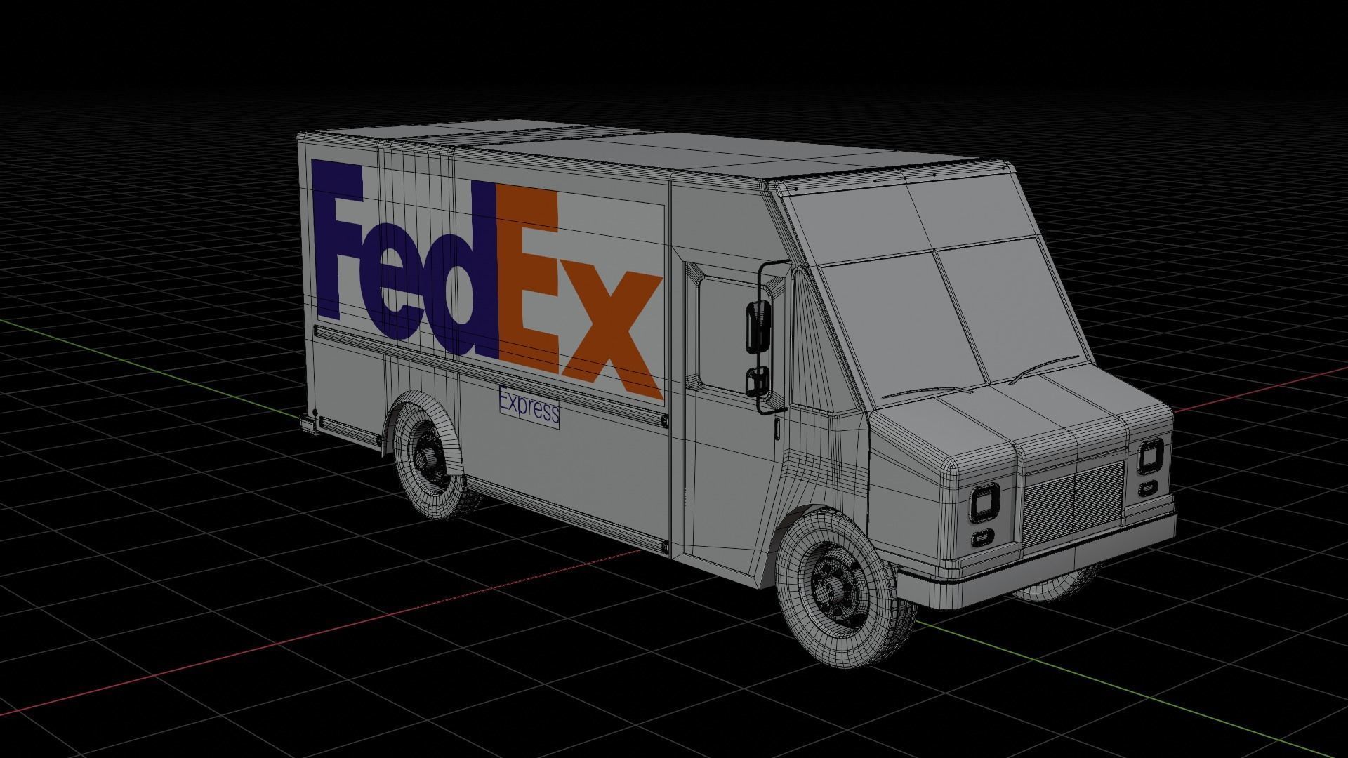 FedEx Truck 3D model | CGTrader