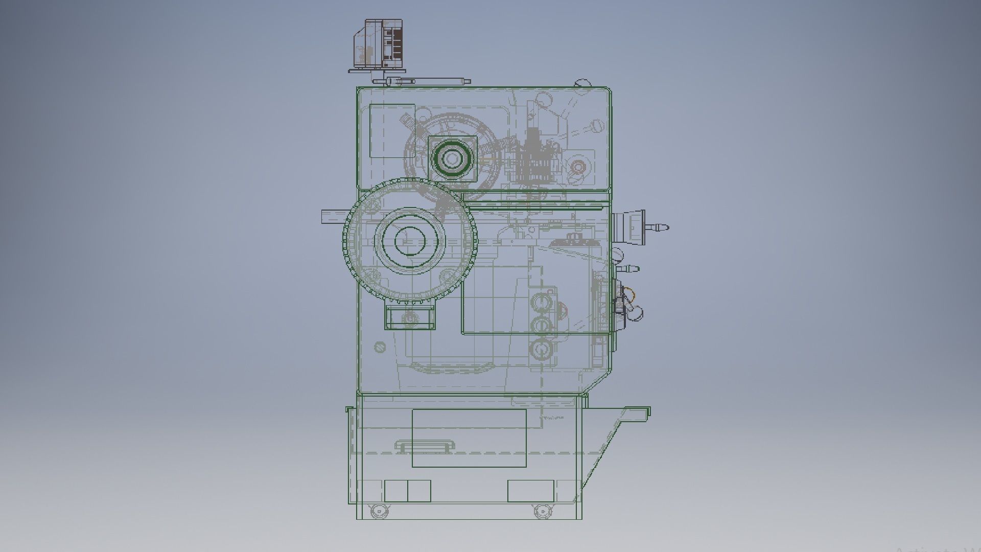 Conventional Lathe Machine 3Dmodel 3D model | CGTrader