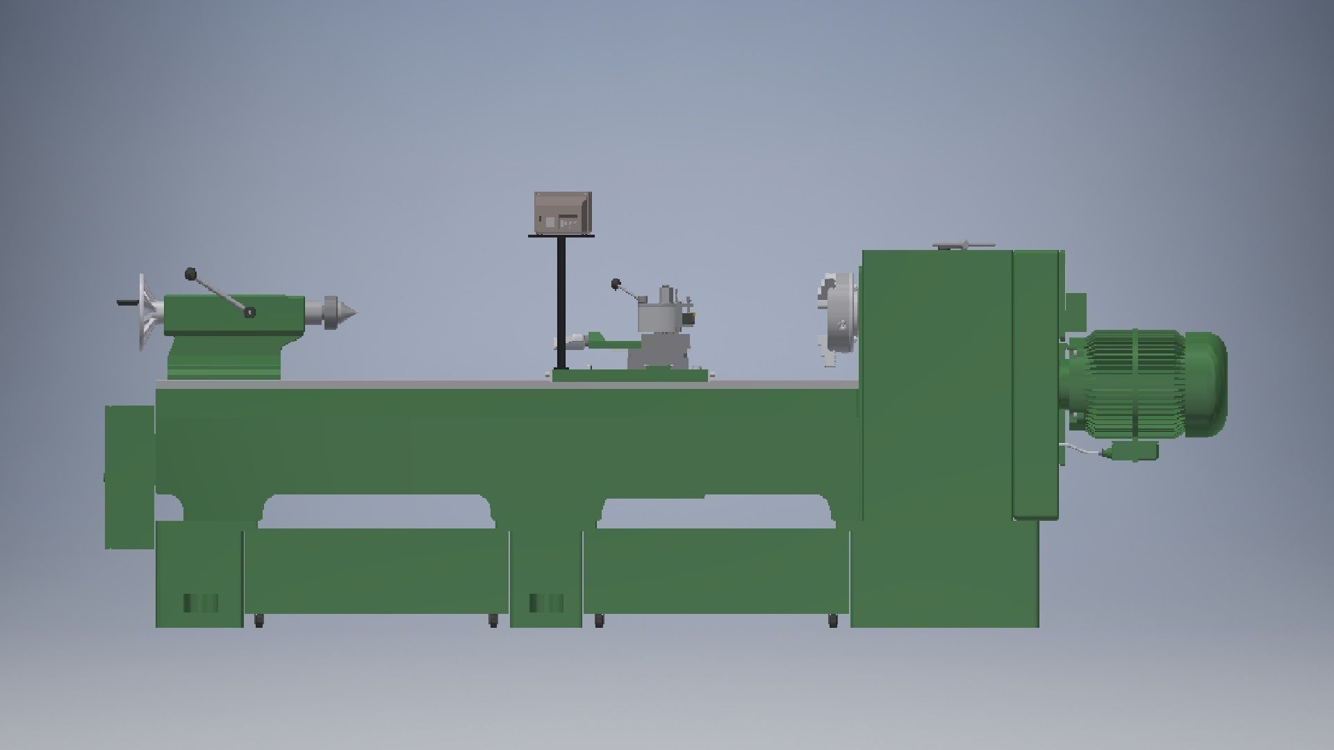 Conventional Lathe Machine 3Dmodel 3D model | CGTrader