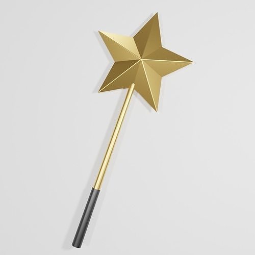 3D model Simple Magic Wand VR / AR / low-poly | CGTrader
