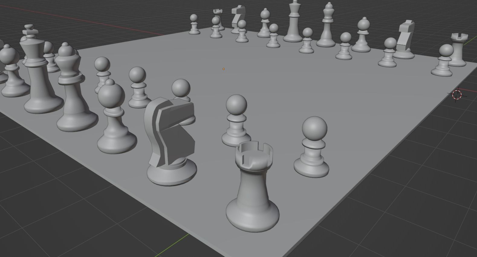 3D model Metallic Chess Set VR / AR / low-poly | CGTrader