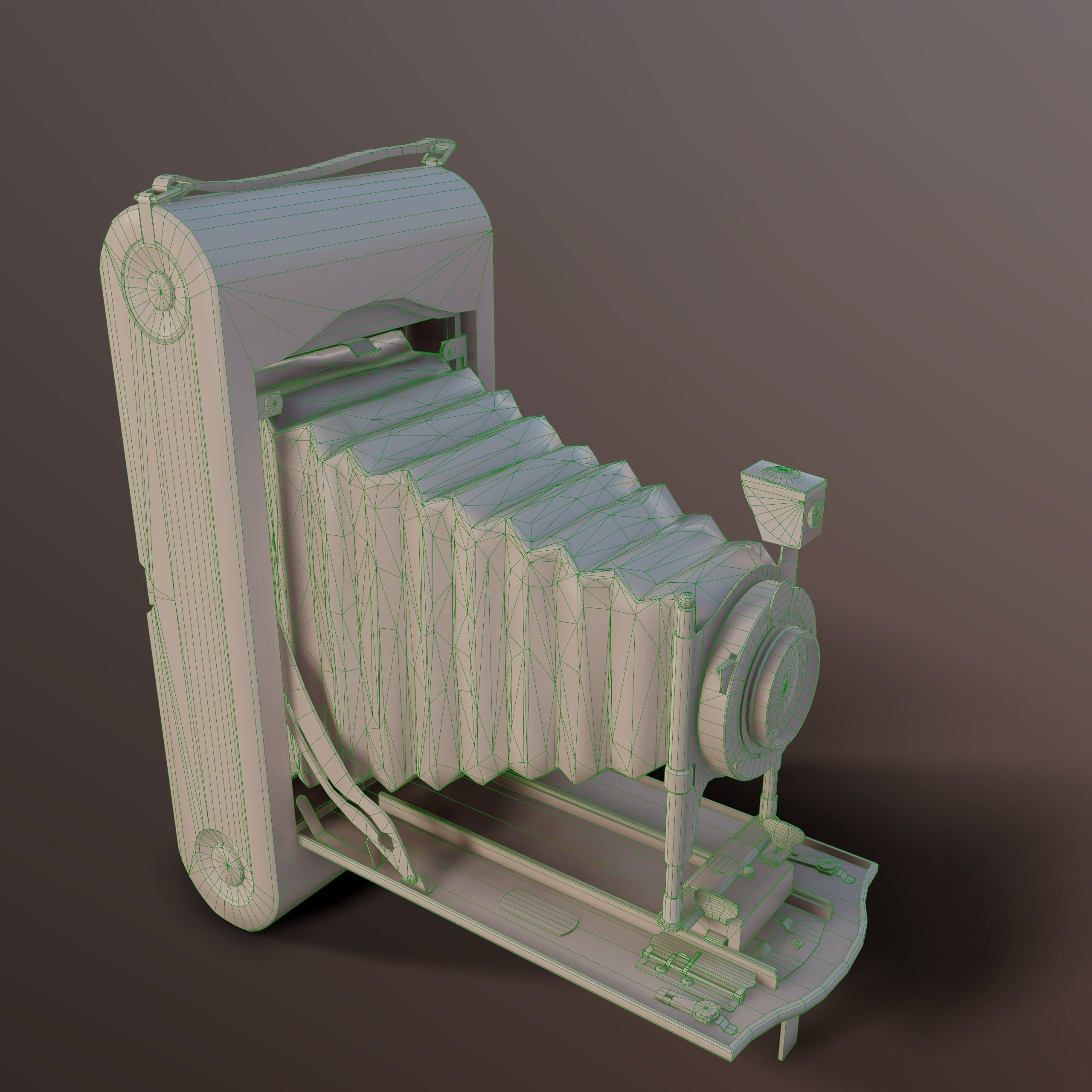 3D model Old camera Kodak 3A low poly VR / AR / low-poly | CGTrader