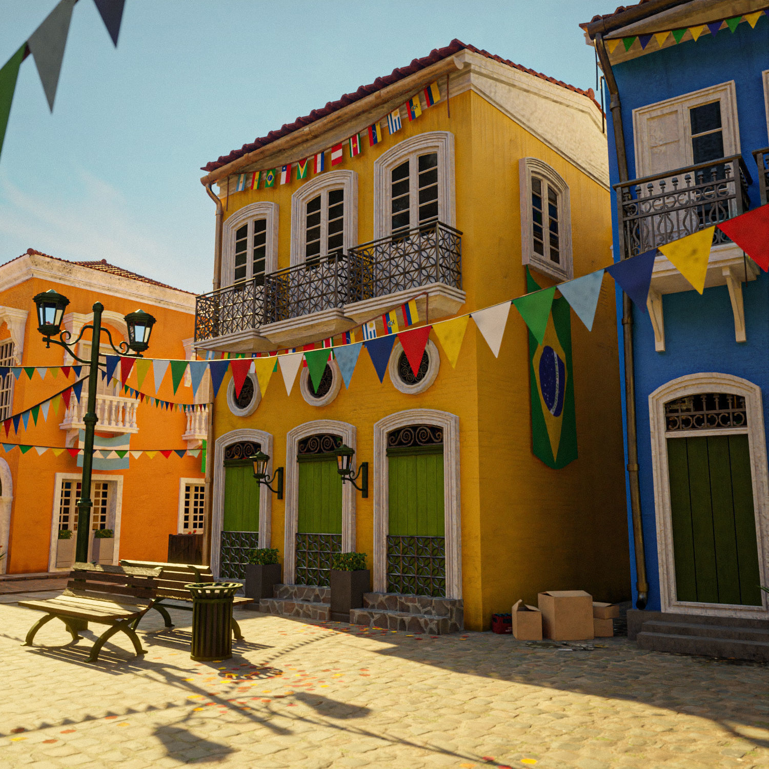 3D model SOUTH AMERICAN BUILDING 001 VR / AR / low-poly | CGTrader