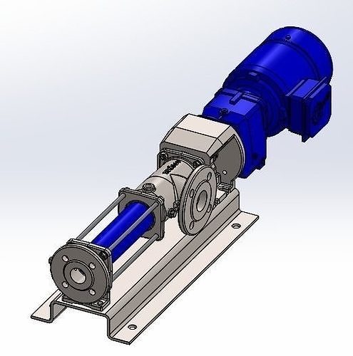 Seepex Progressive Cavity Pump 3D model | CGTrader