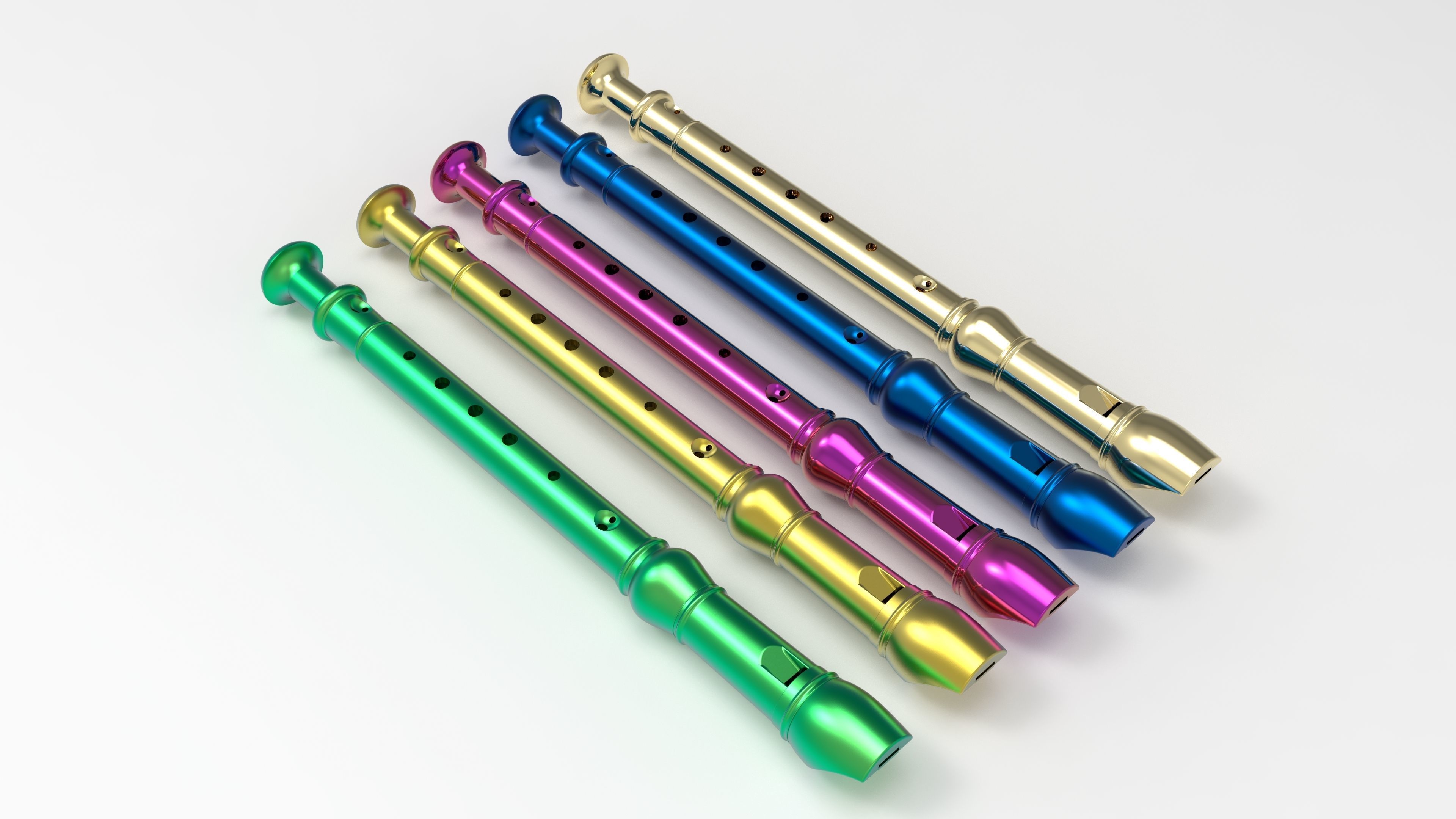3D model Flute VR / AR / low-poly | CGTrader