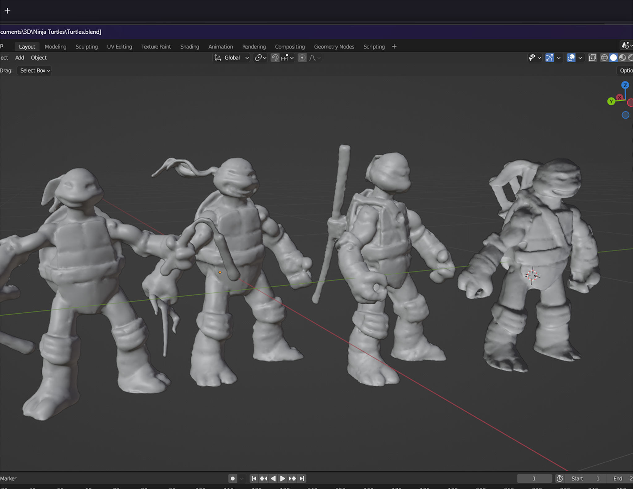 Teenage Mutant Ninja Turtles 3D model | CGTrader