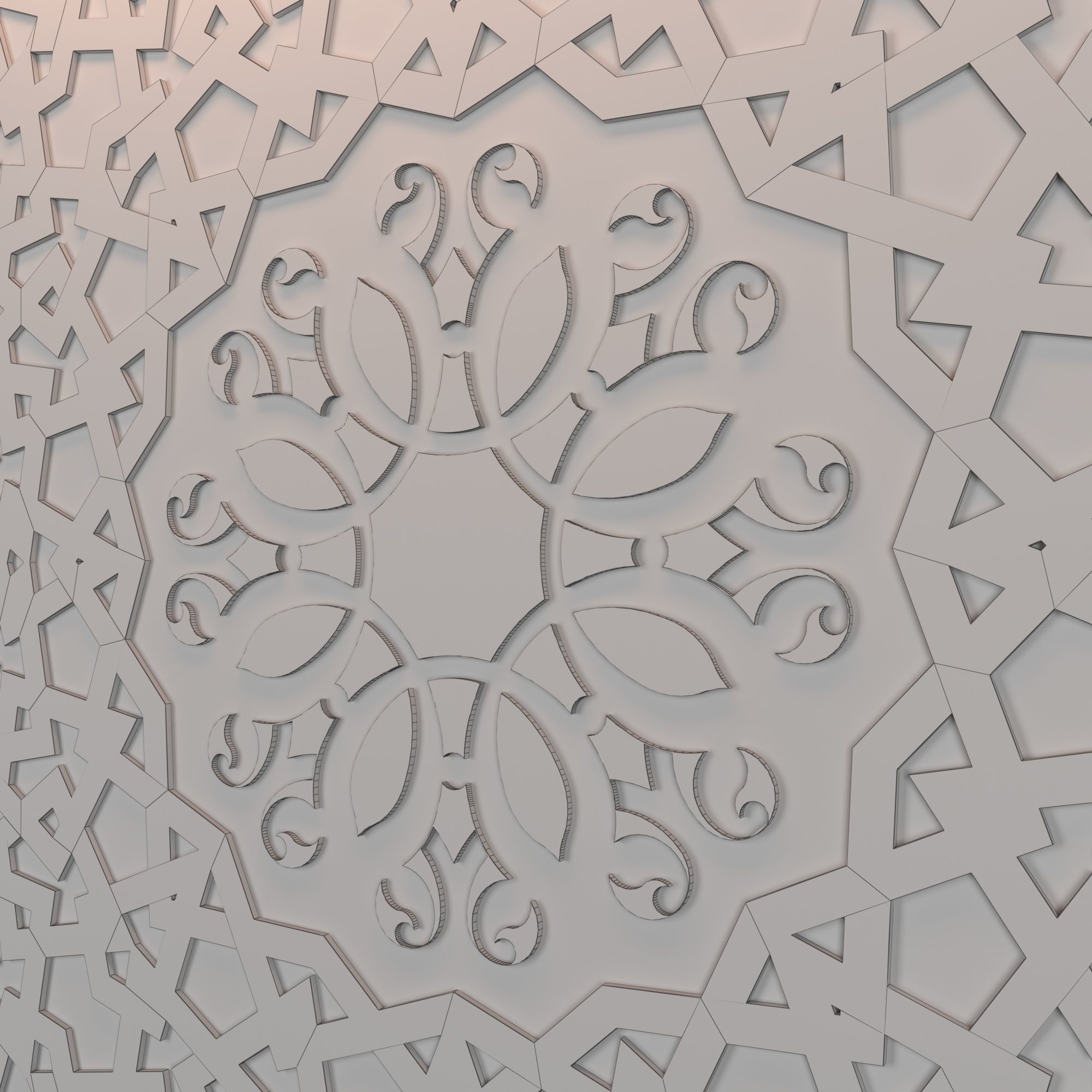 3D model islamic patern VR / AR / low-poly | CGTrader