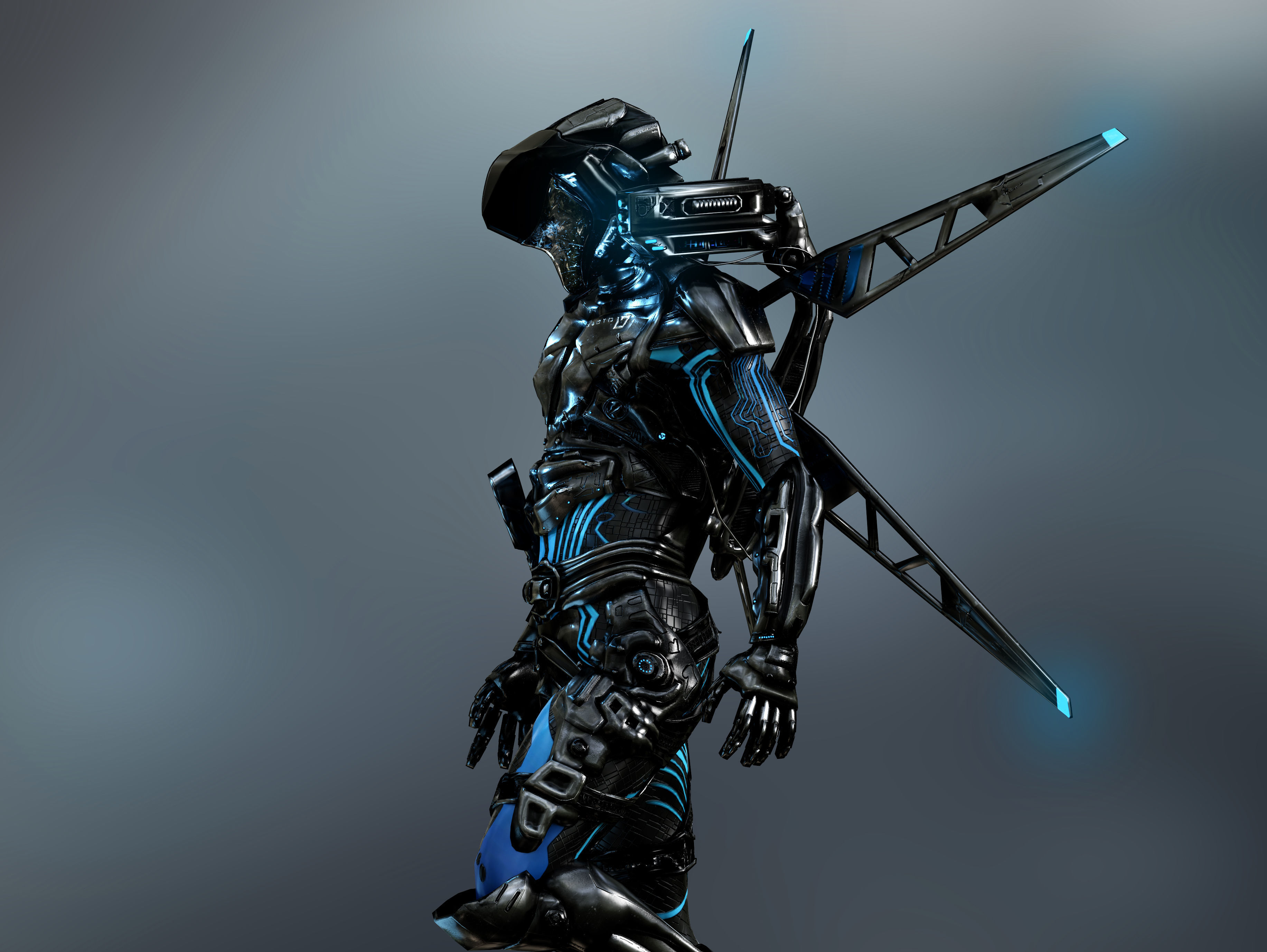 3D model Sci Fi Paratrooper VR / AR / low-poly rigged | CGTrader