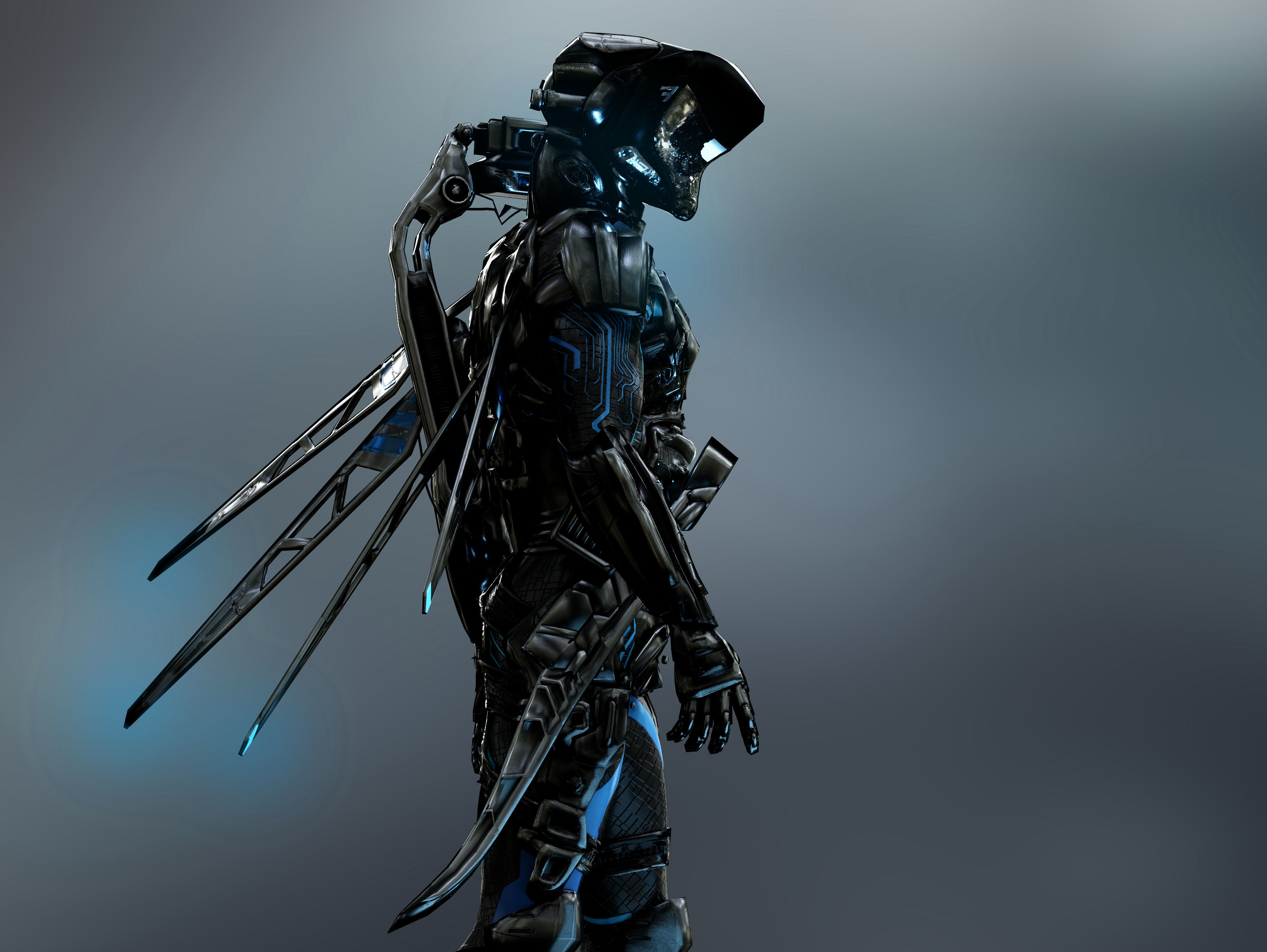 3D model Sci Fi Paratrooper VR / AR / low-poly rigged | CGTrader