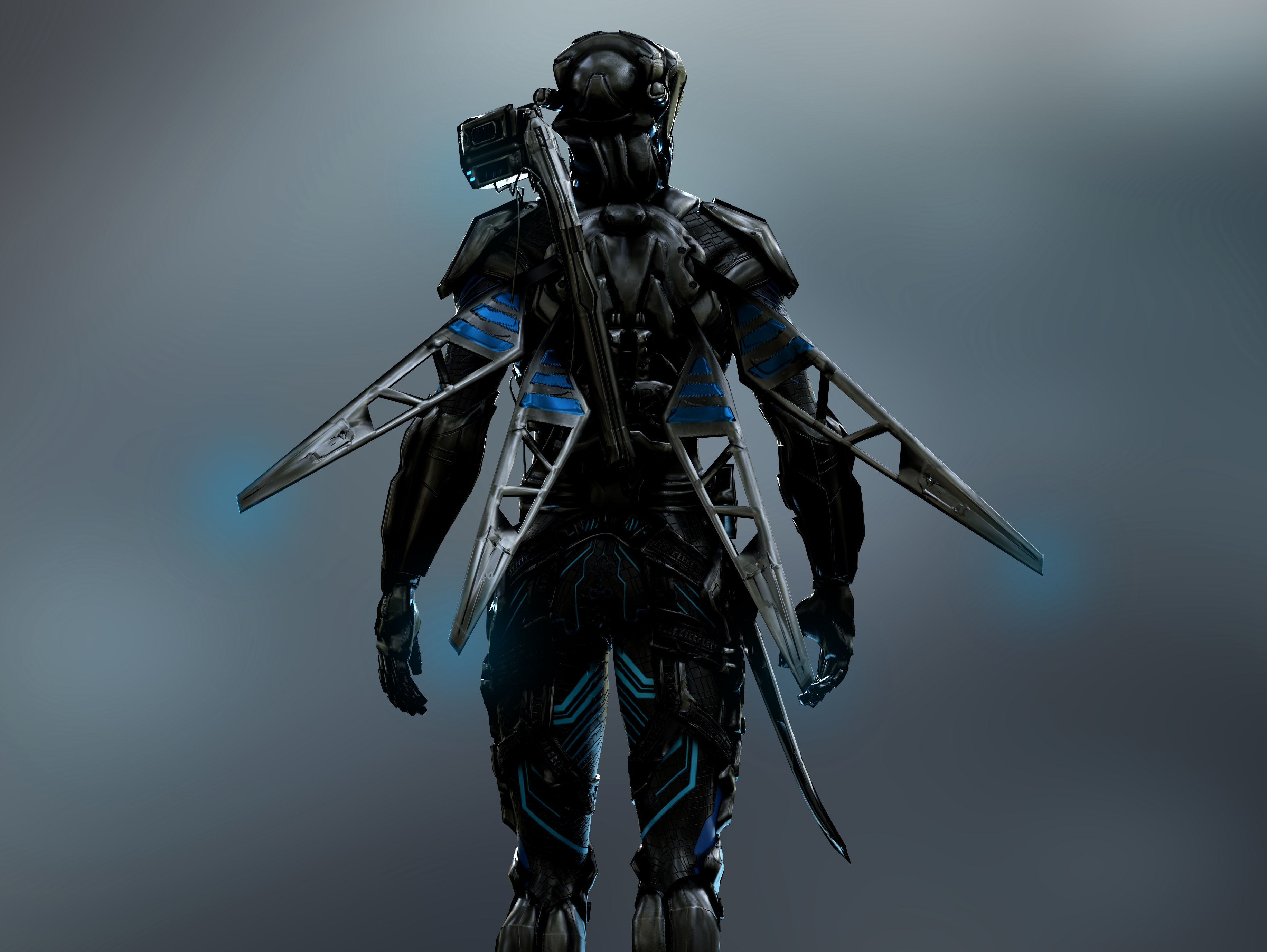 3D model Sci Fi Paratrooper VR / AR / low-poly rigged | CGTrader