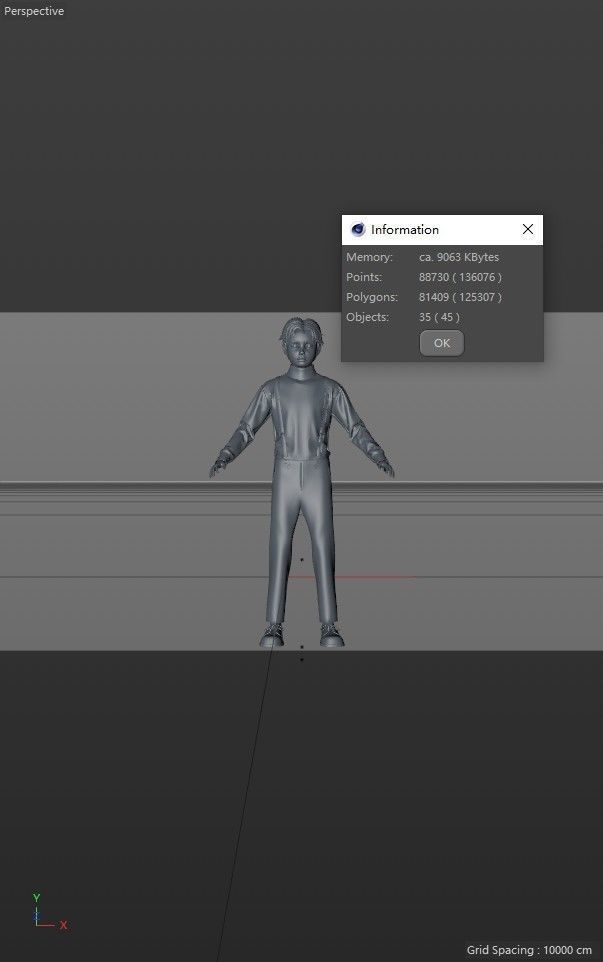 Cartoon boy Cai Xukun overalls chicken you are too beautiful 3D model ...