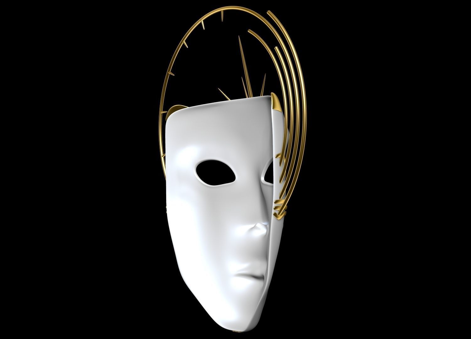 Mask Face 3D model | CGTrader